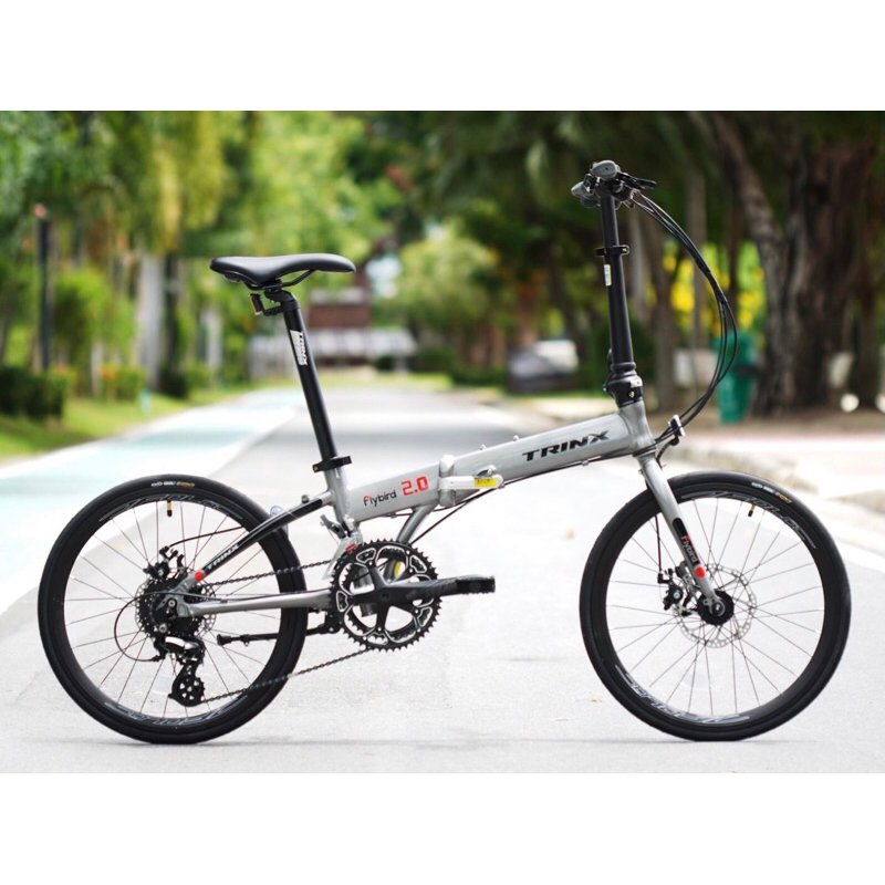 จักรยานพับ TRINX FLYBIRD 2.0 เฟรมอลูมินั่ม มือเกียร์ Shimano | Shopee Thailand