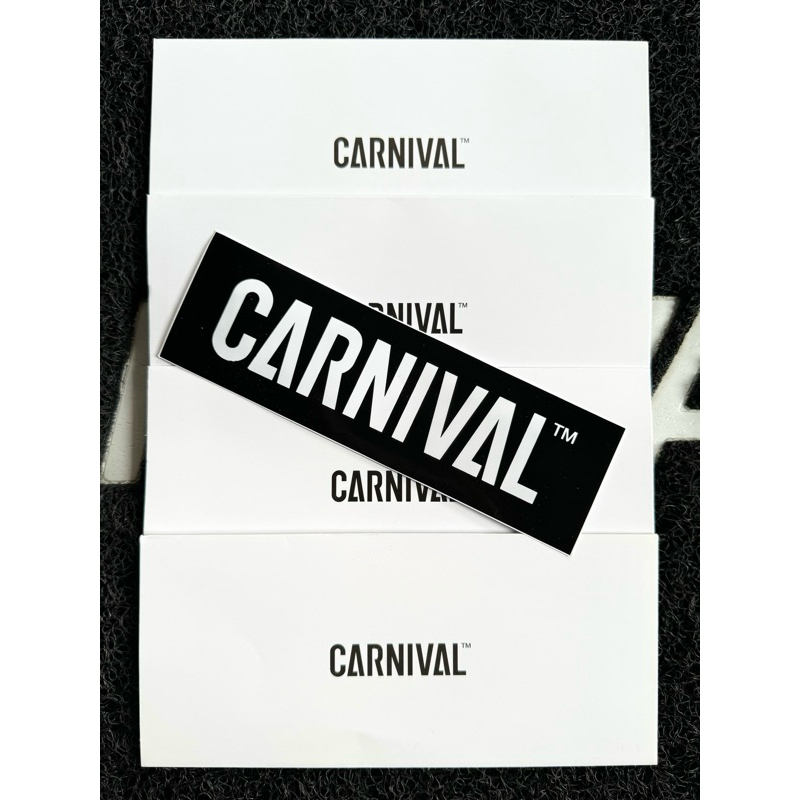 CARNIVAL LOGO STICKER BLACK | Shopee Thailand
