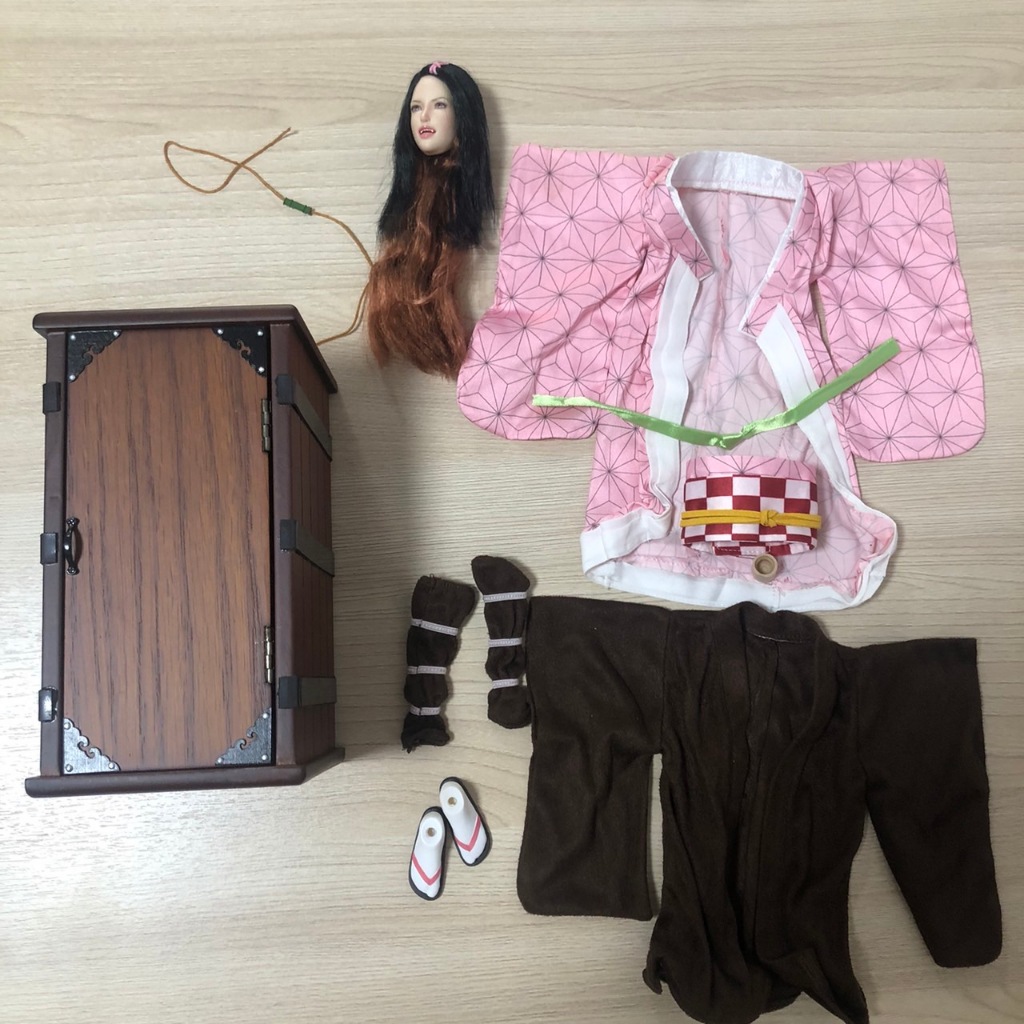 In-Stock SUPER DUCK SET049 1/6 Scale Kamado Nezuko Demon Head Clothes ...