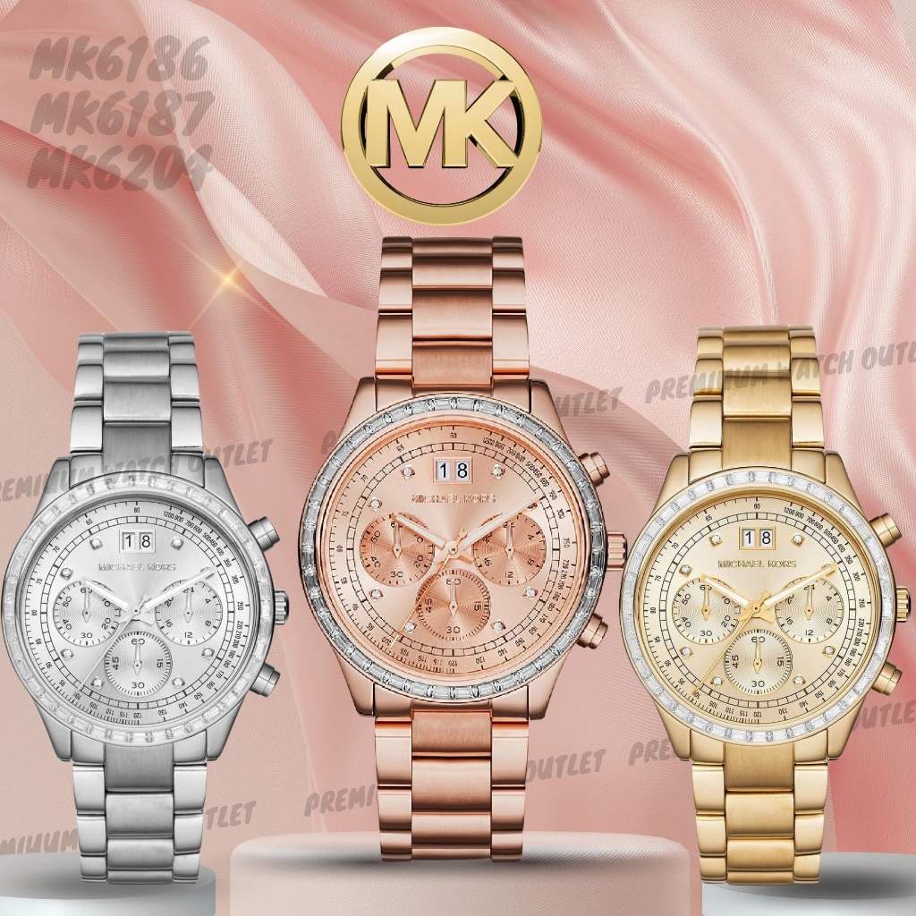 OUTLET WATCH นาฬิกา Michael Kors OWM219 นาฬิกาข้อมือผู้หญิง นาฬิกาผู้ชาย Brandname รุ่น MK6188 ...