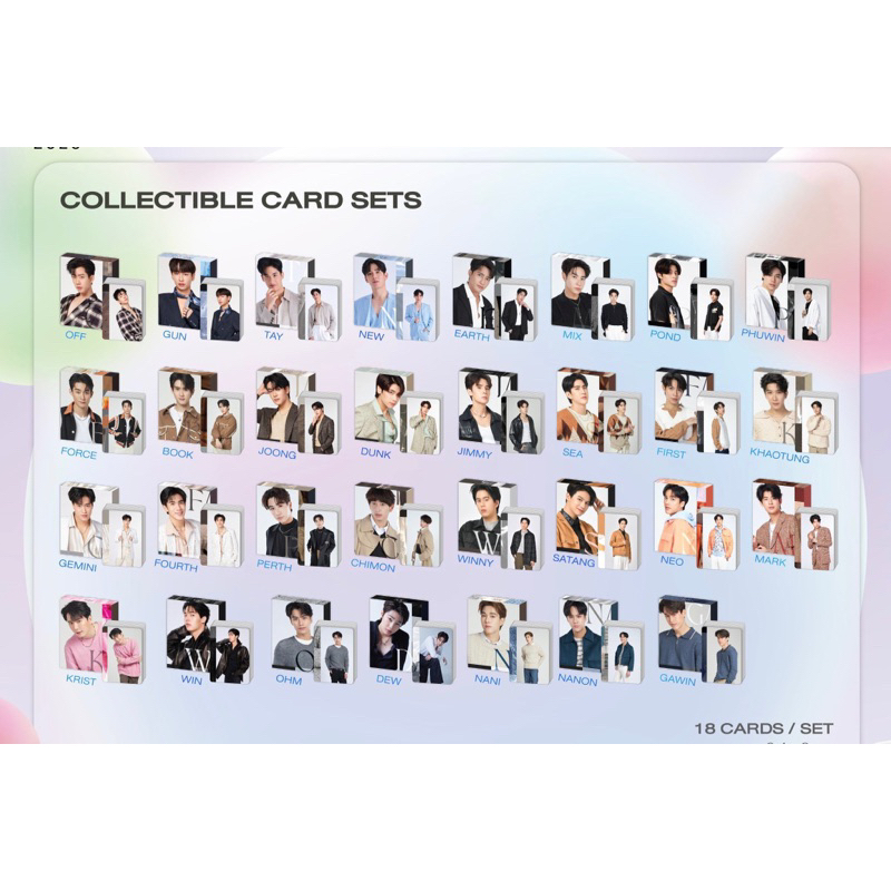 Collectable Card Set from GMM Shop #win #forcebook #firstkhaotung # ...