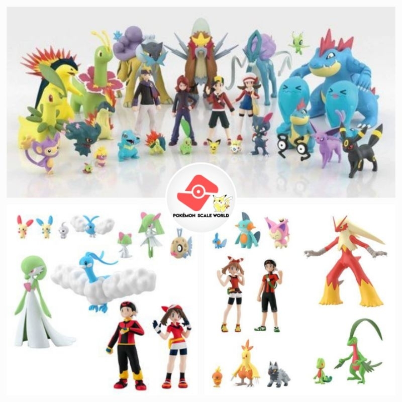 พร้อมส่งจากไทย Bandai Pokemon Scale World Johto Hoenn Sinnoh (Gen2+Gen3 ...