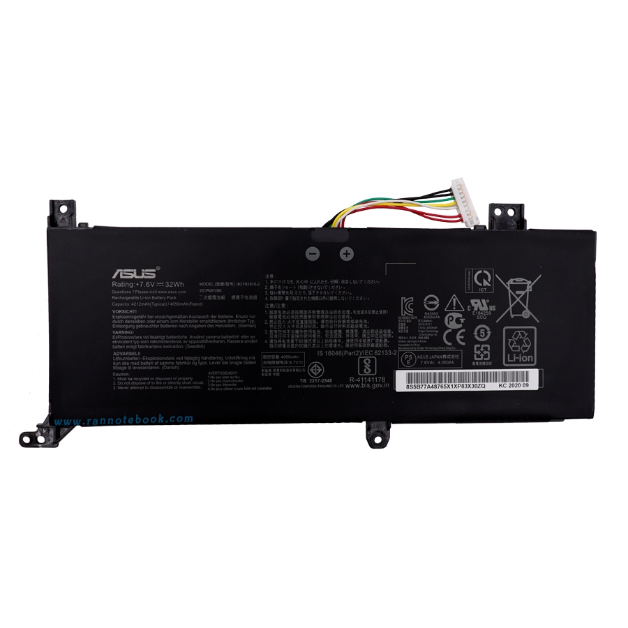 แบตเตอรี่ Asus Battery Asus X412U C21N1818 37Whr Original ตรงรุ่น ...