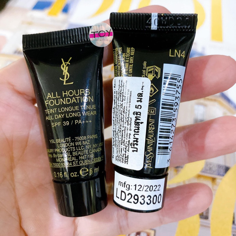 YSL Yves Saint Laurent All Hours Foundation all day long wear SPF39/PA ...