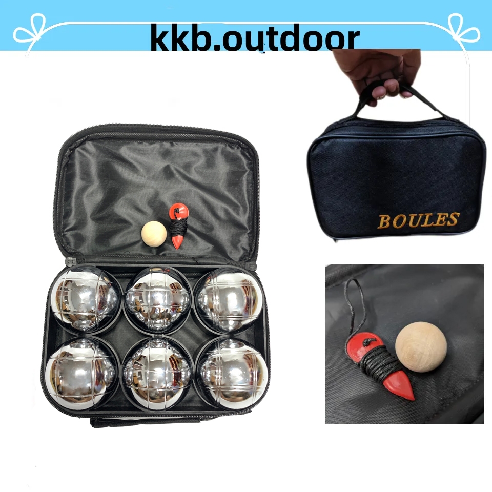 ลูกเปตอง ชุดลูกเปตอง พร้อมกระเป๋า Metal Bocce Ball Set 1 ชุด 6 ลูก ...
