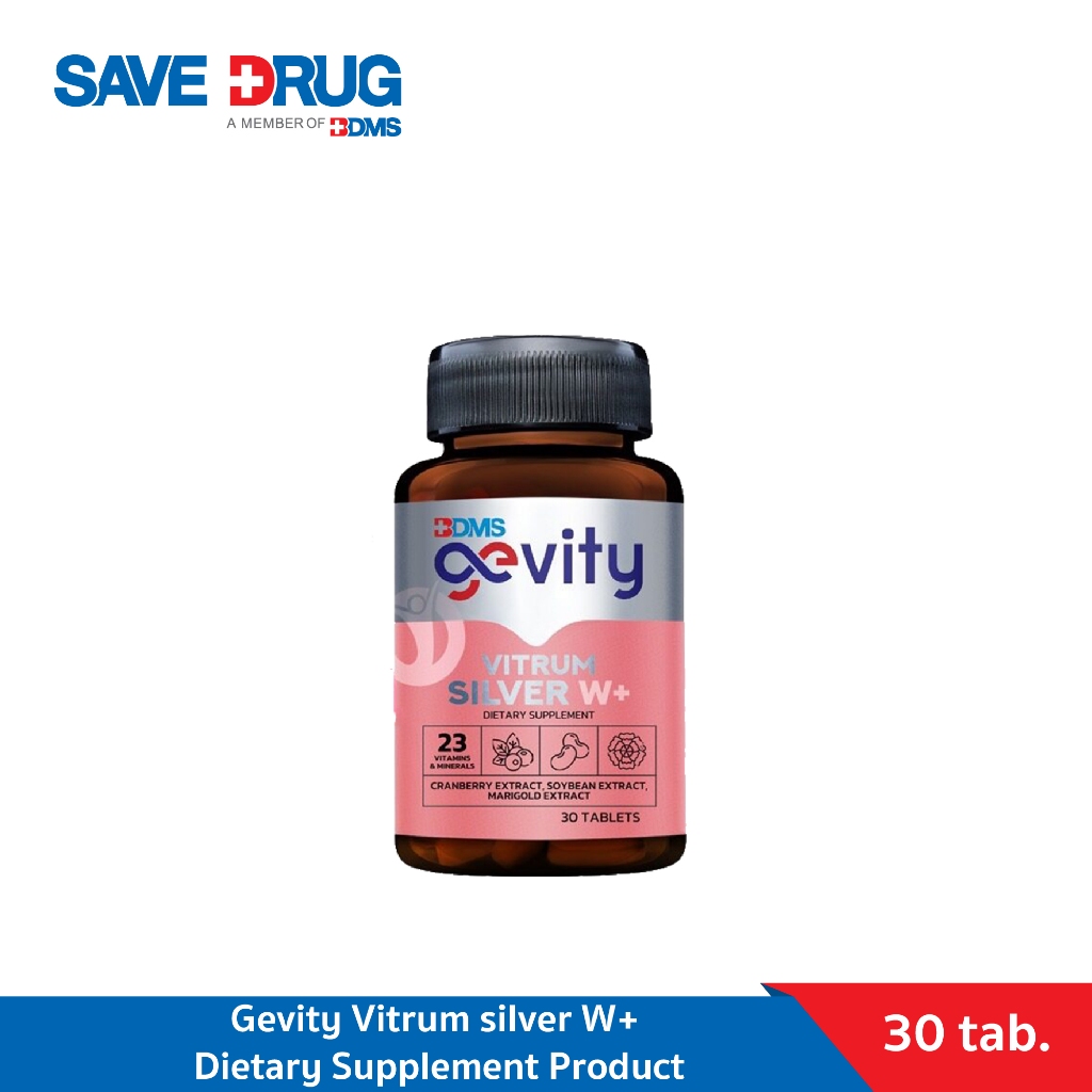 Gevity Vitrum silver W+ Dietary Supplement Product จีวิตี้ ไวทรัม ซิล ...