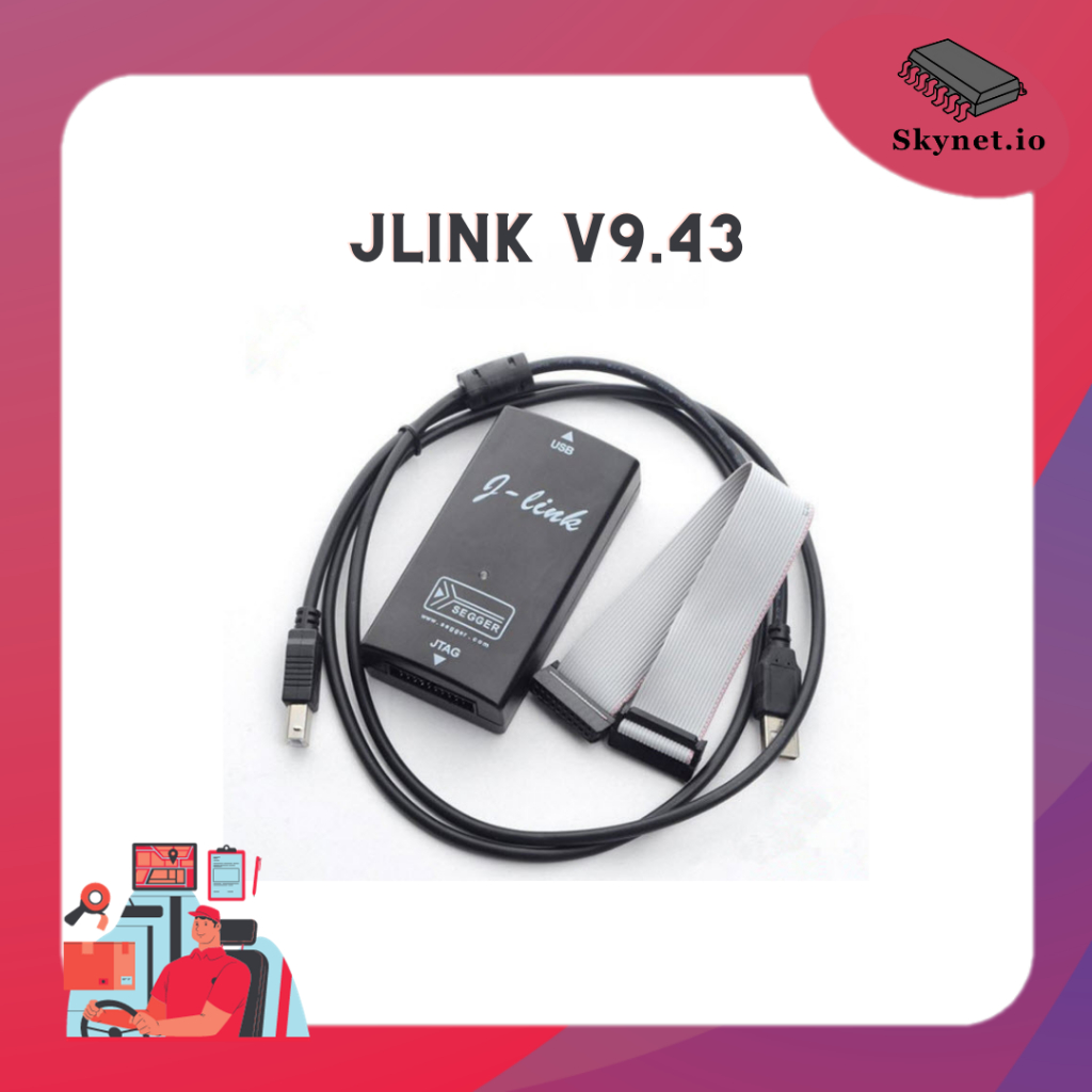 JLINK V9.43 emulator ARM development board programming / STM32 / JTAG / SWD | Shopee Thailand