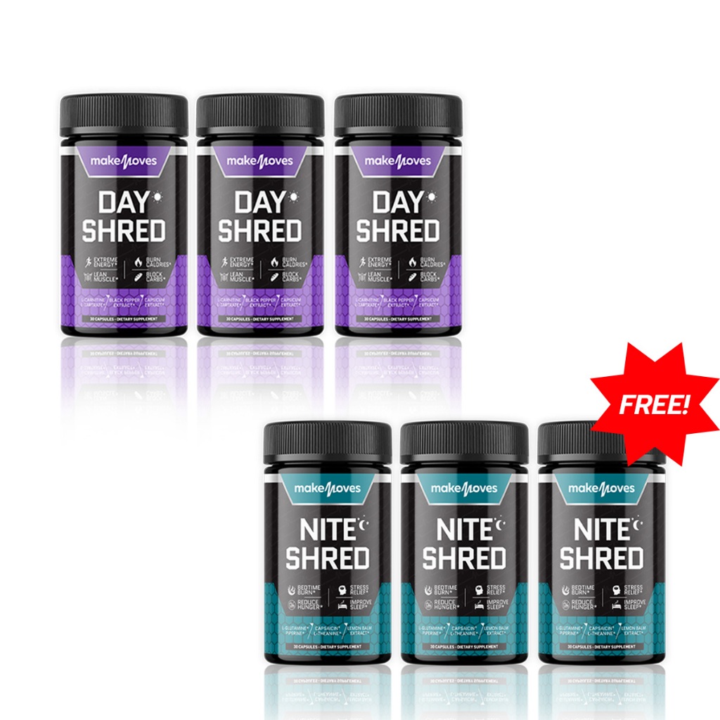 NITE & DAY SHRED MakeMoves เดย์ 3 ไนท์ 1 + แถม ไนท์ 2 ตัวช่วยเผาผลาญ 24 ชม. | Shopee Thailand