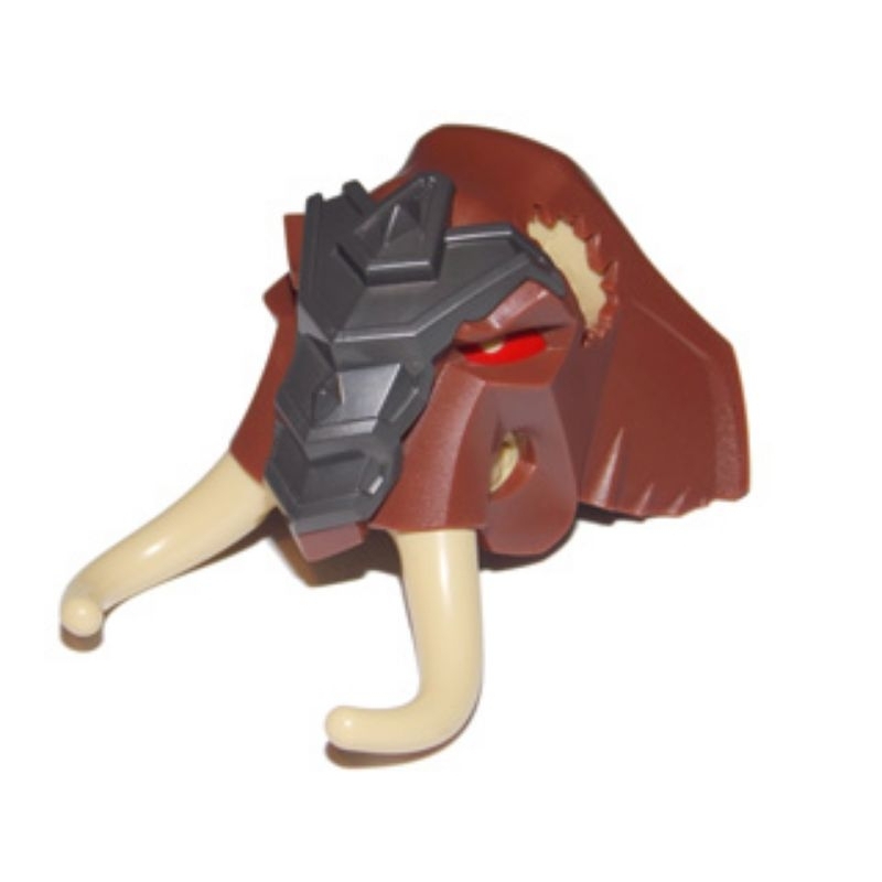 Part Lego 15376pb01 Large Figure Head Modified Chima Mammoth with Red ...