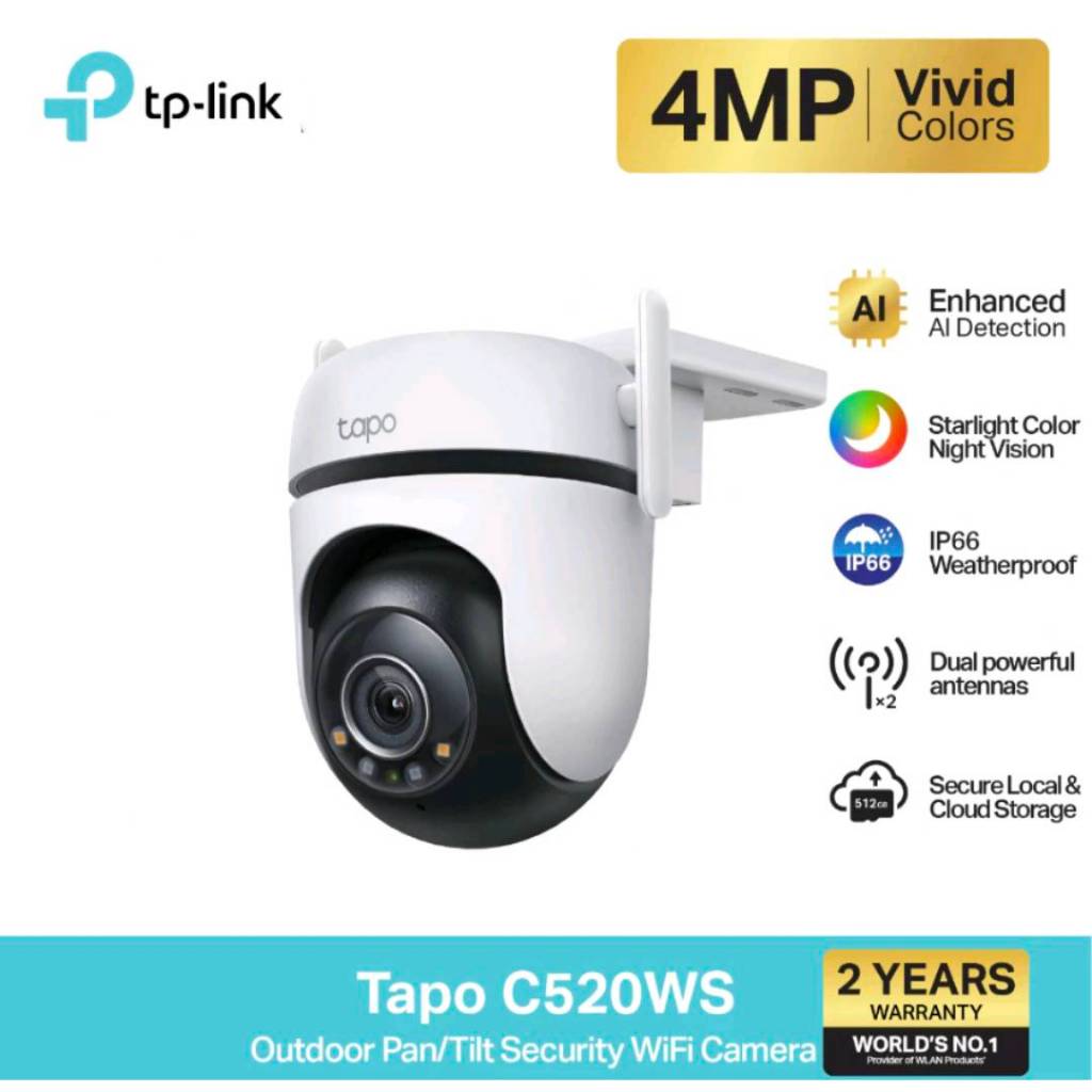 Tapo C520WS Outdoor Pan/Tilt Security Wi-Fi Camera | Shopee Thailand