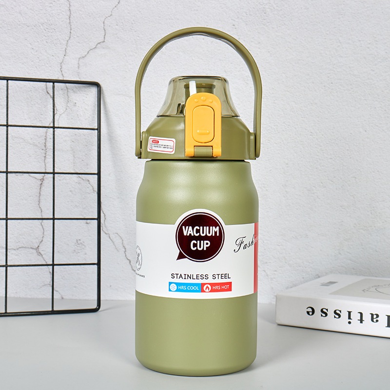 J072 กระบอกน้ำเก็บอุณหภูมิ 1.3L ขวดน้ำสแตนเลส กระบอกน้ำ กระบอกน้ำเก็บความเย็น แก้วน้ำ ถ้วยน้ำ ...