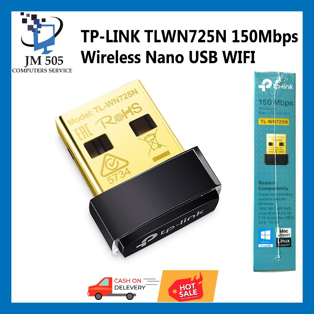 Usb Wifi Adapter TP-LINK TLWN725N 150Mbps Wireless Nano USB Adapter ...