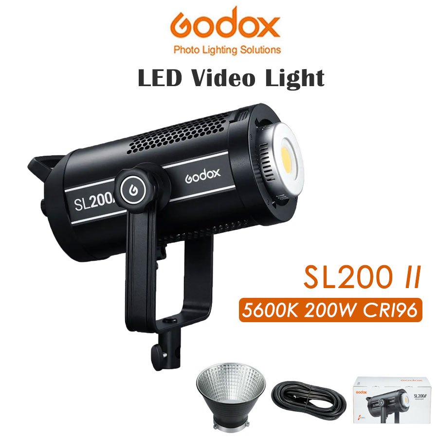 Godox SL-200II LED Video Light แฟลชวิดีโอ 200W แสงขาว 5600K | Shopee ...