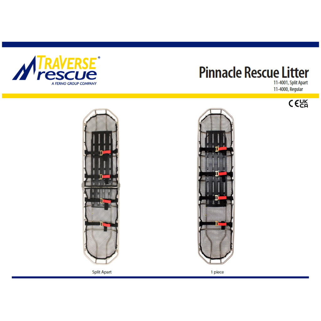 Traverse Rescue Pinnacle-Titanium Confined Space Rescue Litter ...