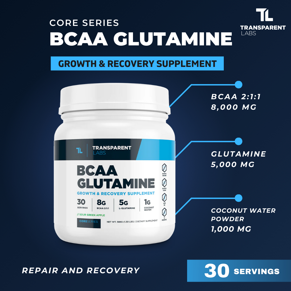 TRANSPARENT LABS BCAA Glutamine | Shopee Thailand