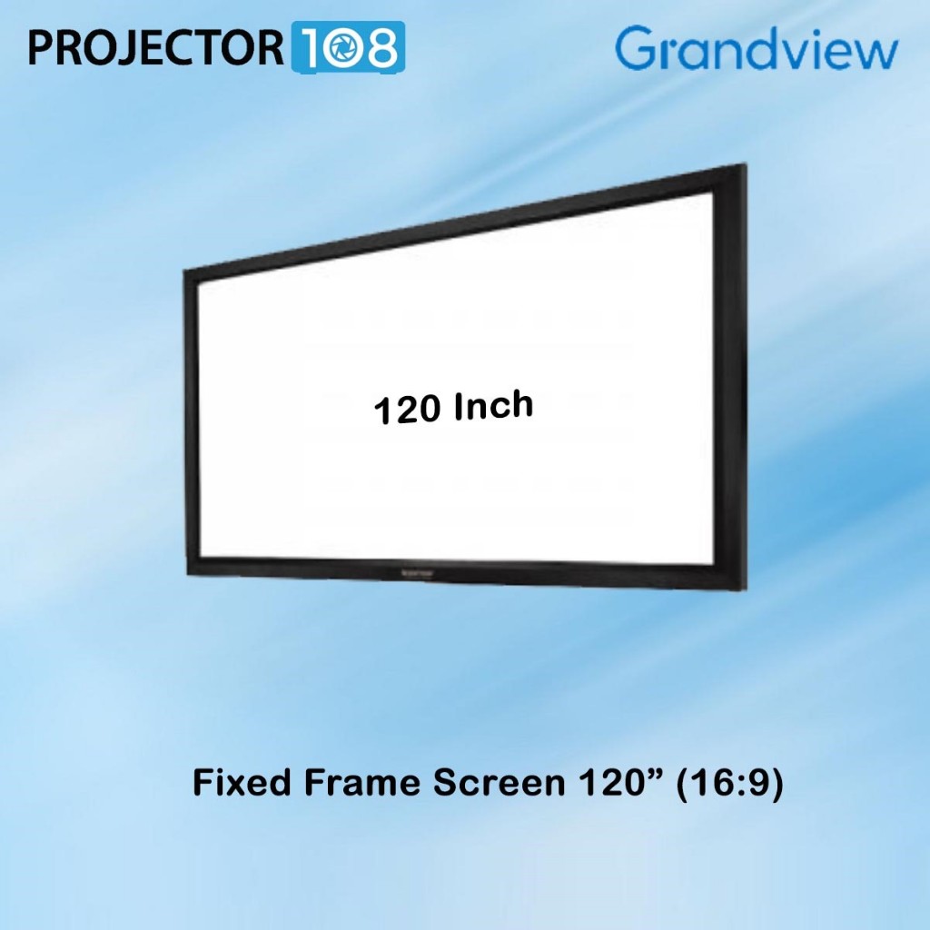 Grandview Fixed Frame Screen 120 Inch PU-G120 อัตราส่วน16:9 (265.6 x ...