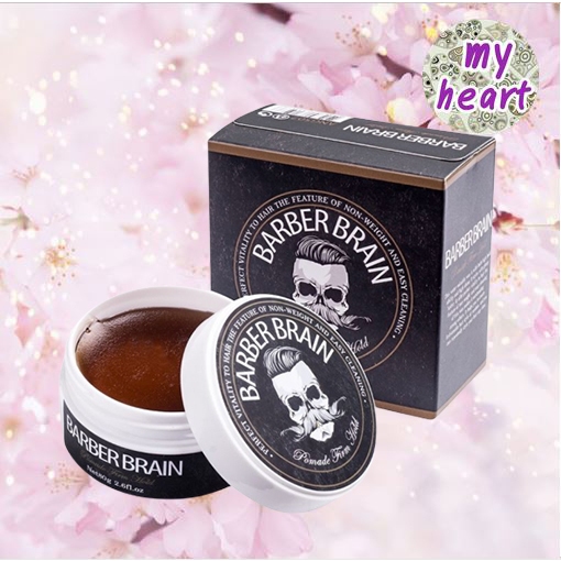 BARBER BRAIN Pomade Firm Hold 80 g แว๊กซ์จัดแต่งทรงผมผู้ชายแท้ | Shopee ...