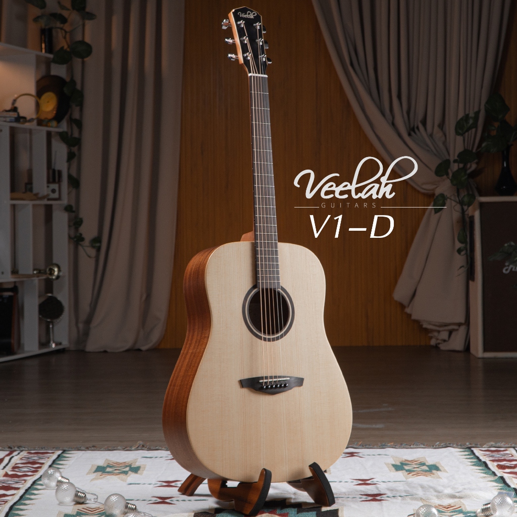 Veelah V1D / V1DC / V1DM / V1GA / V1OM / V1OMC / V1OMMC กีตาร์โปร่ง ...