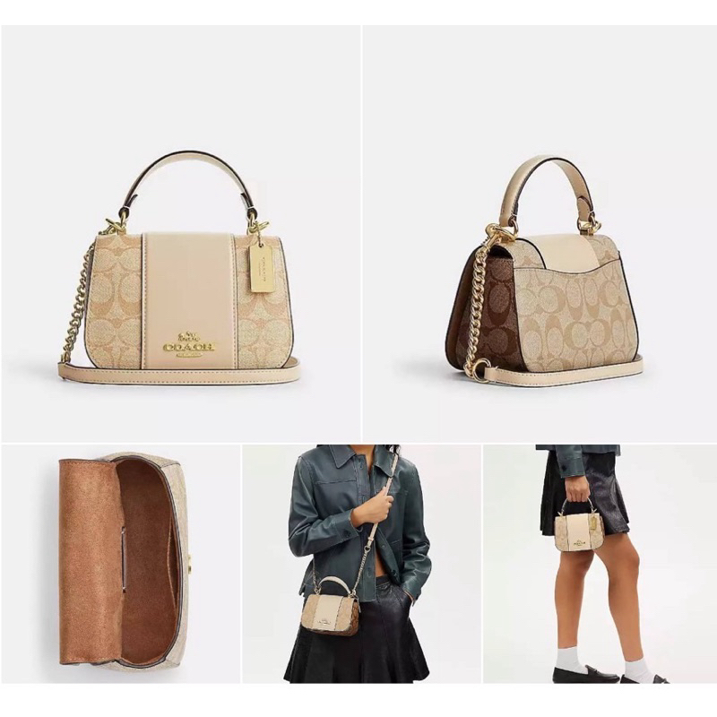 พร้อมส่ง รุ่นใหม่ Coach Lysa Top Handle In Signature | Shopee Thailand