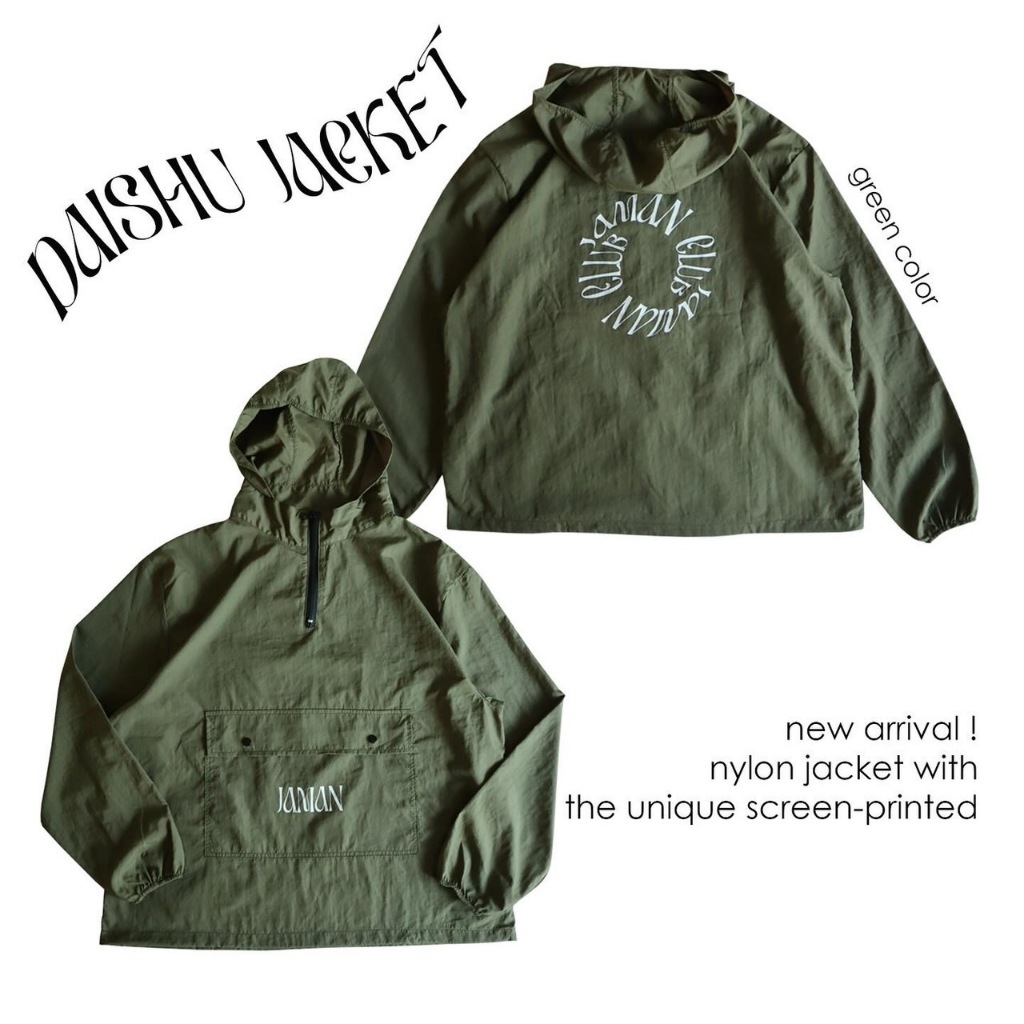 JAMANBKK / DAISHU JACKET / เสื้อคลุมผ้า Nylon | Shopee Thailand