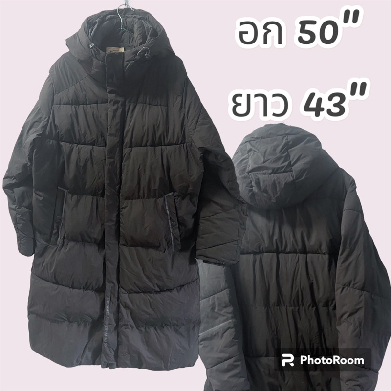(มือสอง)Long padding jacket แบรนด์Hummel by denmark | Shopee Thailand