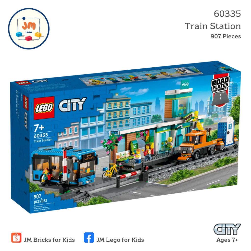 LEGO City 60335 Train Station (907 Pieces) สำหรับเด็กอายุ 7 ปีขึ้นไป ...