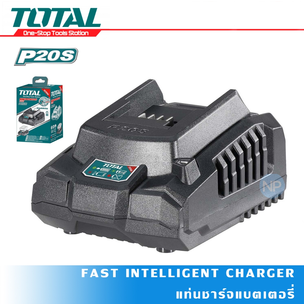 แท่นชาร์จแบตเตอรี่ลิเธียม ไอออน ยี่ห้อ TOTAL 20 โวลท์ รุ่น TFCLI2001 ...