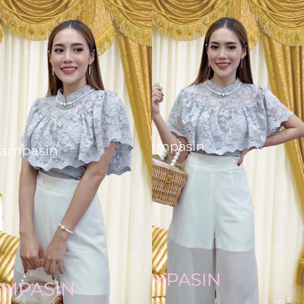 PTT เสื้อลูกไม้ เกรดพรีเมี่ยม อก 32-36, 34-38, 38-40, 40-42, 42-46, 46 ...