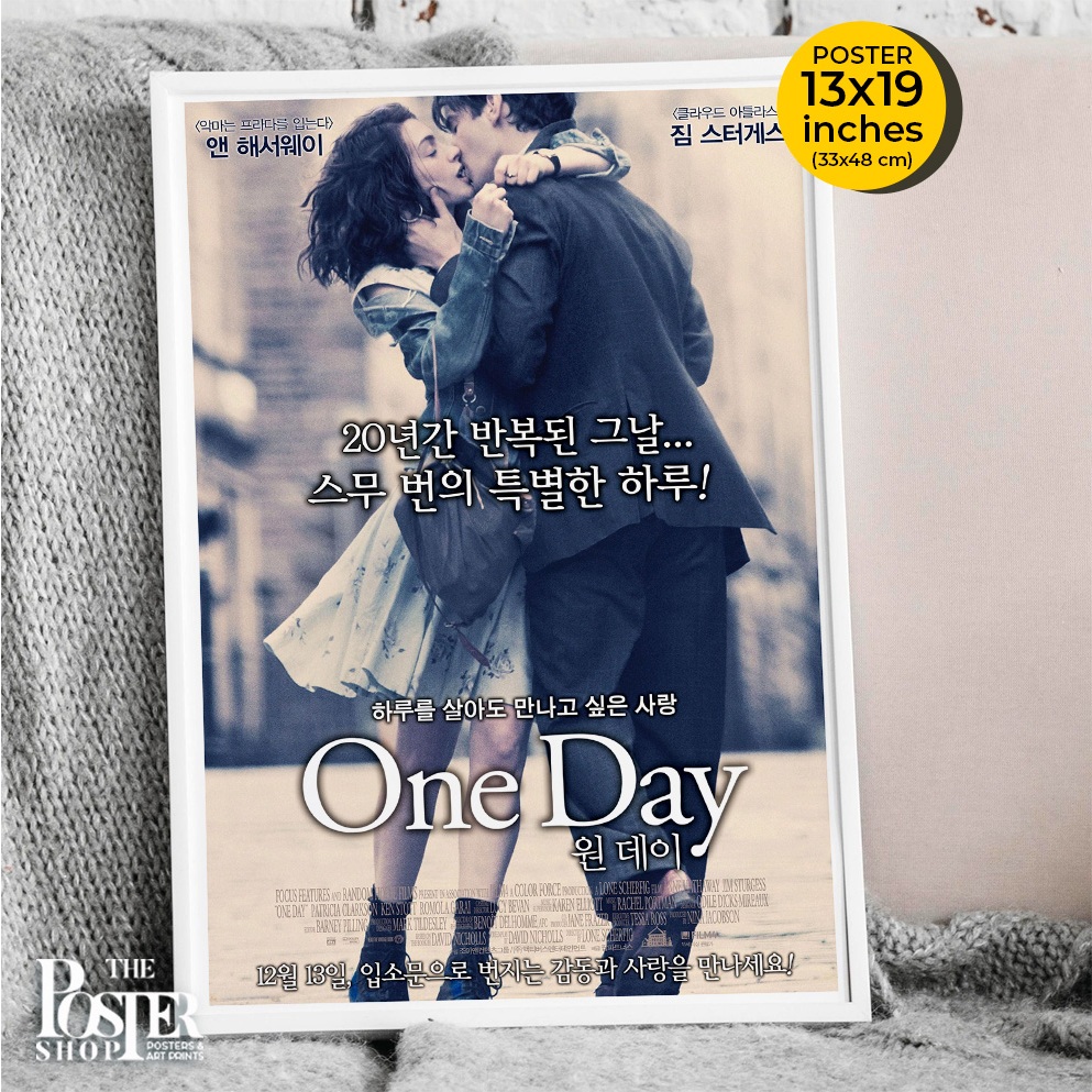 One day Poster วันเดียว วันนั้น วันของเรา Anne Hathaway, Jim Sturgess | Shopee Thailand