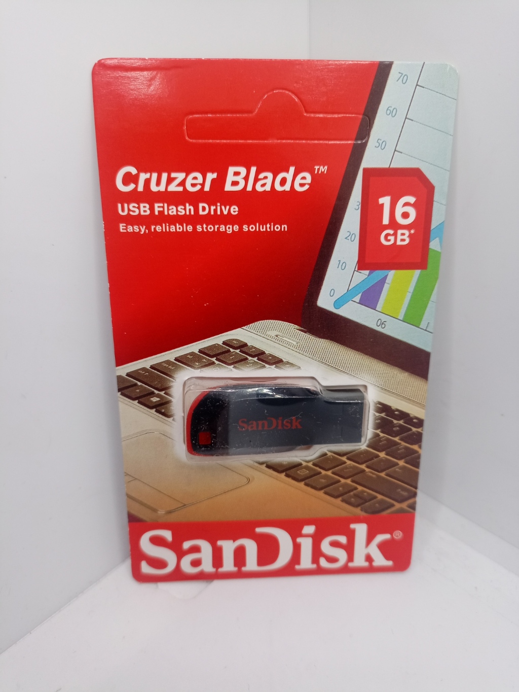 Sandisk Flash Drive Cruzer Blade 16GB/32GB/64GB-Black/Red CZ50 USB 2.0 ...