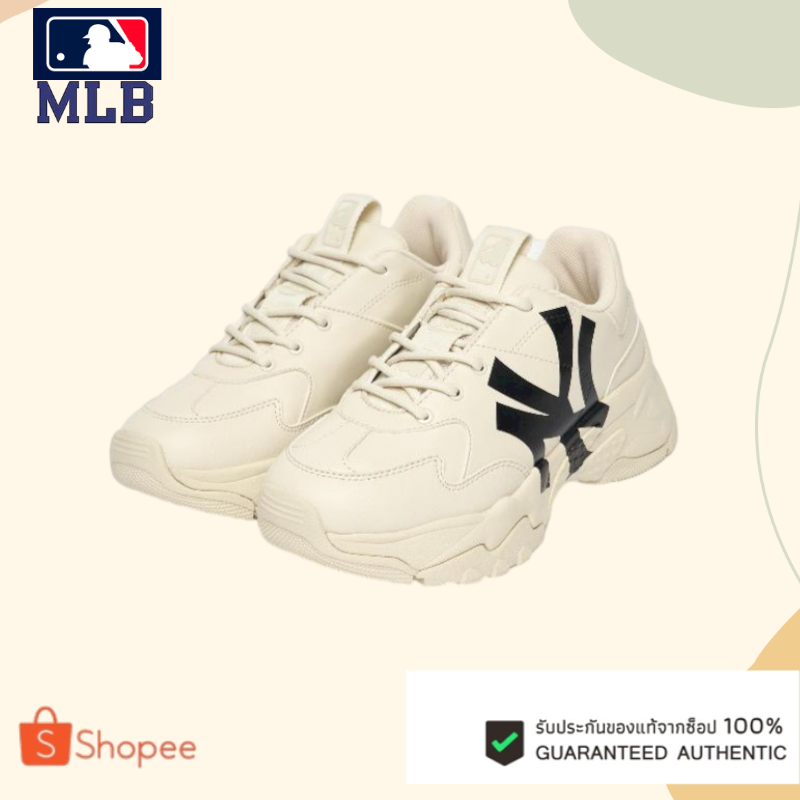MLB รองเท้าผ้าใบ Unisex รุ่น 3ASHC101N 50BGS - สีเบจ | Shopee Thailand
