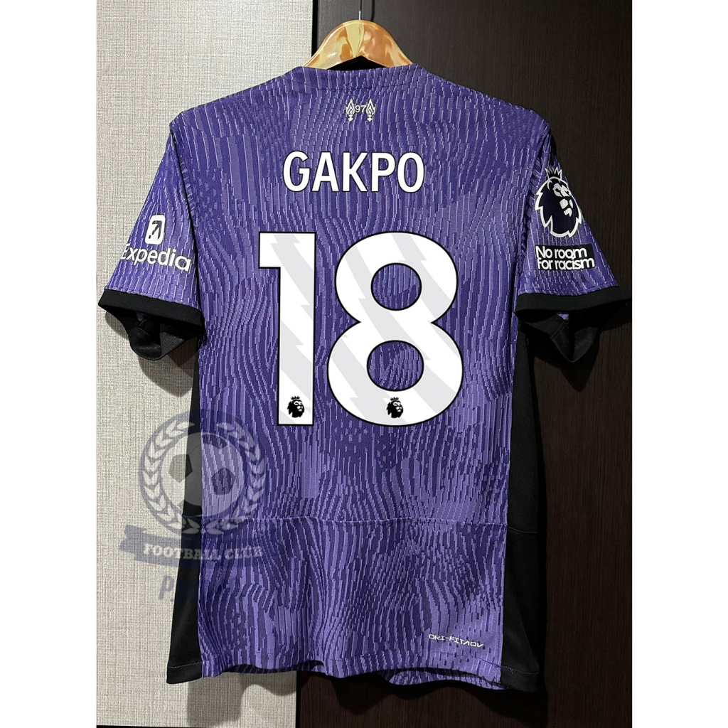 เสื้อฟุตบอล ทีม ลิเวอร์พูล Player เกรดนักเตะ Third ชุดสาม ปี 23/24 ฟลูออฟชั่นEPL ชื่อเบอร์นักเตะ ...