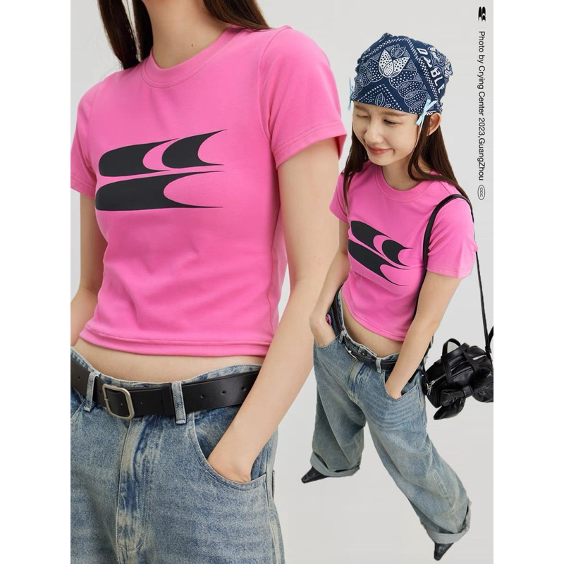 (พร้อมส่ง) Crying Center logo baby tee *ลิขสิทธิ์แท้* | Shopee Thailand