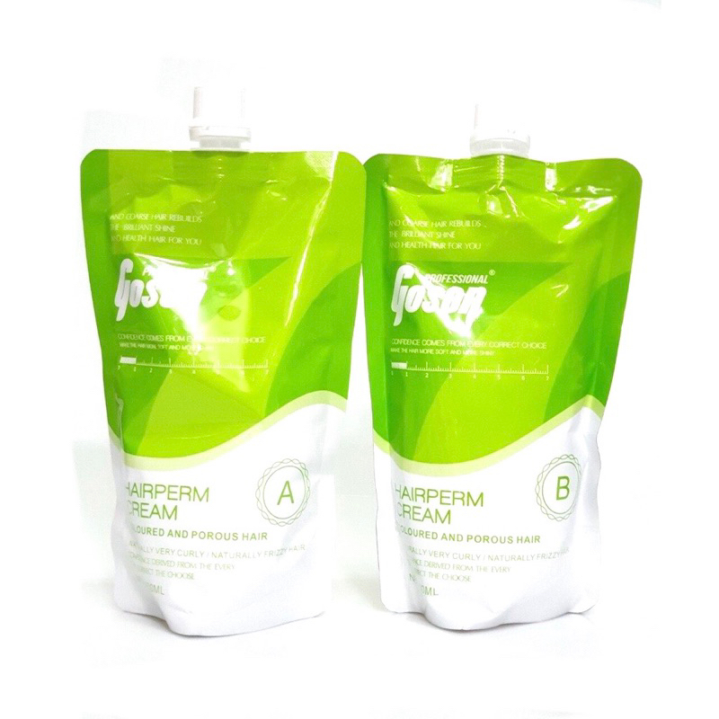 ชุดยืดเคราตินโกเซ็น Gosen Hairperm Cream 400 x 2 ml ชุดน้ำยายืดผมเคราติน มีให้เลือก 2 สูตร ...