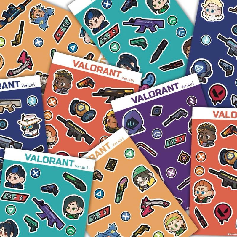 Valorant Stickers ver.แลบลิ้นแบร่ | Shopee Thailand