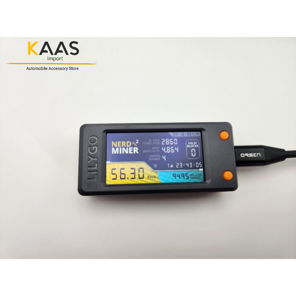 Nerd Miner V2 T-Display-S3 (Mini Bitcoin Miner) BTCLottery เครื่องขุด ...