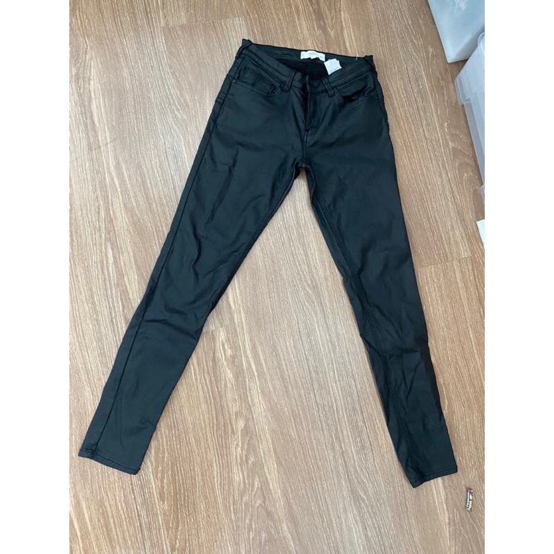 กางเกงเดฟรัดรูปMNG ทรงสวยมาก ขนาด38 มือสอง ผ่าเคลือบ PVC เก่าเก็บ pVc ...