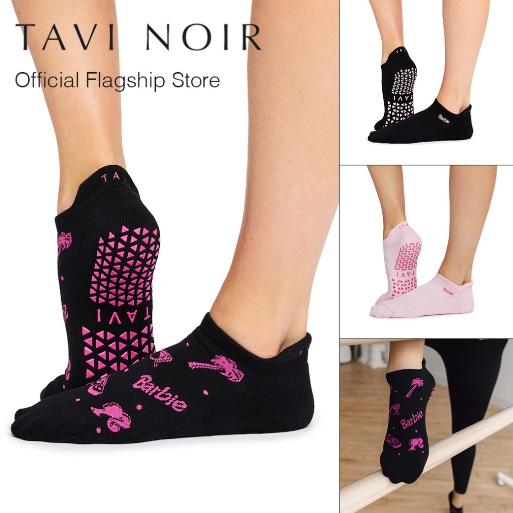 Tavi Grip Savvy Barbie ถุงเท้าพิลาทิส ถุงเท้ากันลื่นไม่แยกนิ้วเท้า (คอล ...