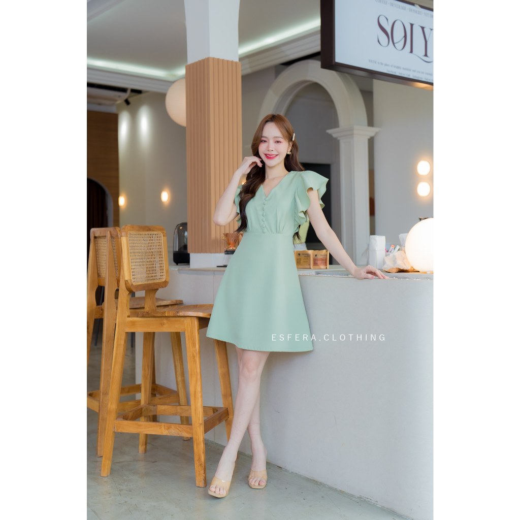 ⚡️สั่งทางLive&vdoลด100🔥เดรสออกงาน เดรสน่ารัก DR081-2 Madelyn Buttom Dress | Shopee Thailand