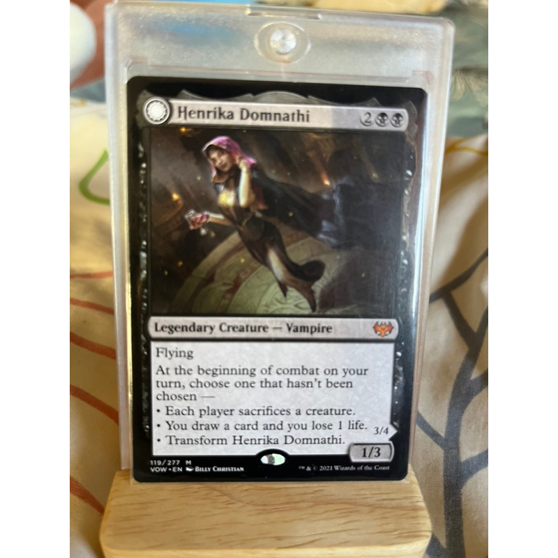 การ์ด MTG Henrika Domnathi Black Magic the Gathering EDH รุ่น VOW สภาพ ...