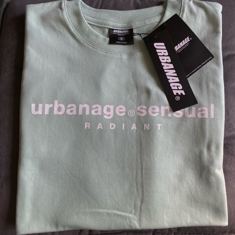 เสื้อยืดเกาหลี URBANAGE UBNA square logo size M ของแท้ MUSINSA | Shopee ...