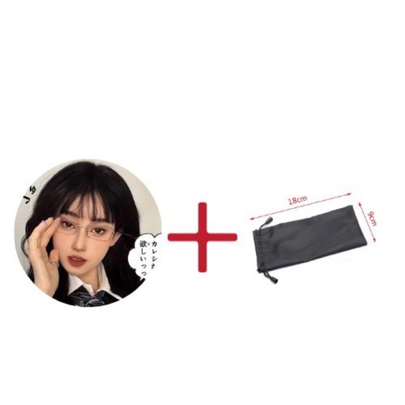 สินค้าพร้อมส่งจากไทย ️ (V03) แว่นตาแฟชั่น นักเรียน JK Y2K สีเงิน น่ารักมาก สามารถใส่ได้ทั้งชาย ...