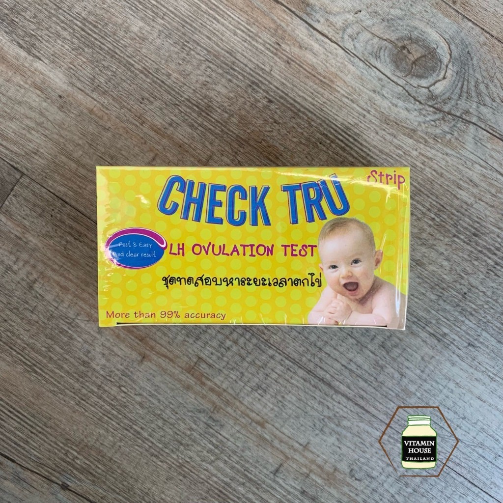 Check Tru Ovulation Test ชุดทดสอบหาระยะเวลาตกไข่ (บรรจุ 5 ชิ้น/กล่อง ...