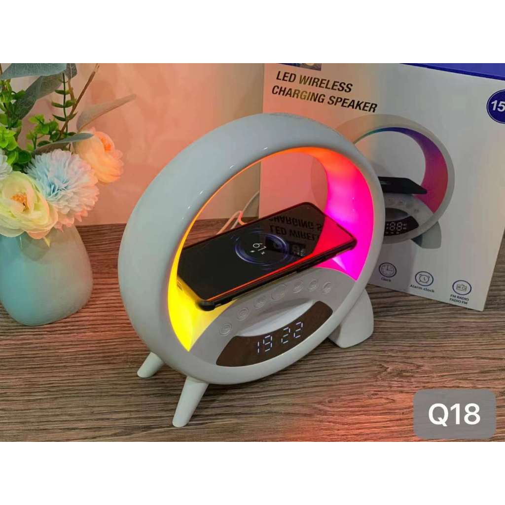 ส่งดว่นในไทยรุ่นQ18 ไฟLED 15Wเครื่องชาร์จไร้สายสร้างสรรค์ ที่ชาร์จไร้สายโคมไฟวิ่งมีหลายสี ...