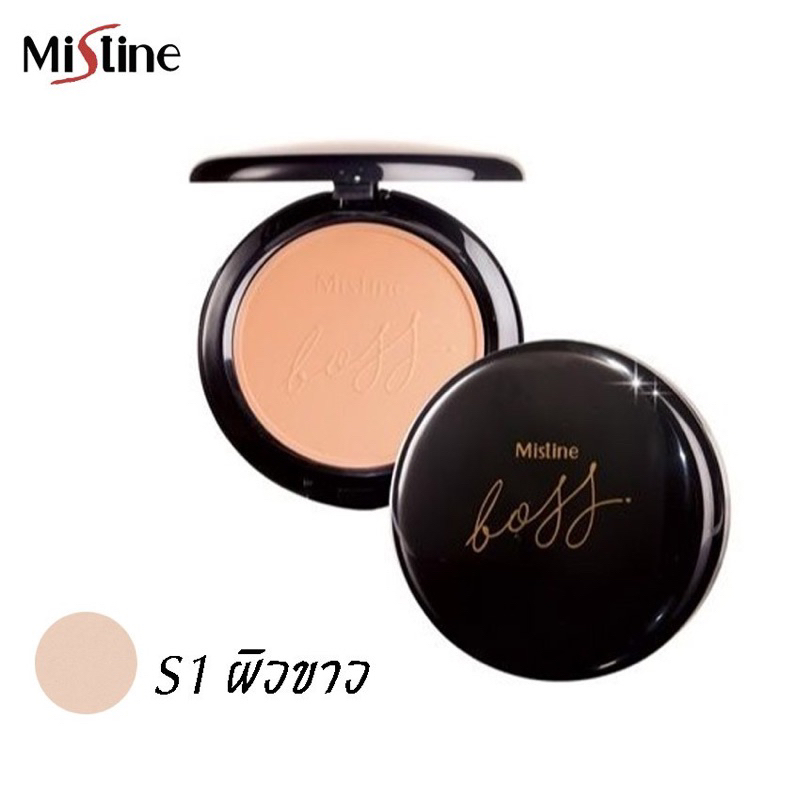 แป้งมิสทีน บอส ไมโคร ซิลค์ ซุปเปอร์ พาวเดอร์ Mistine Boss Micro SilK Super Powder SPF 25 PA++ 10 ...