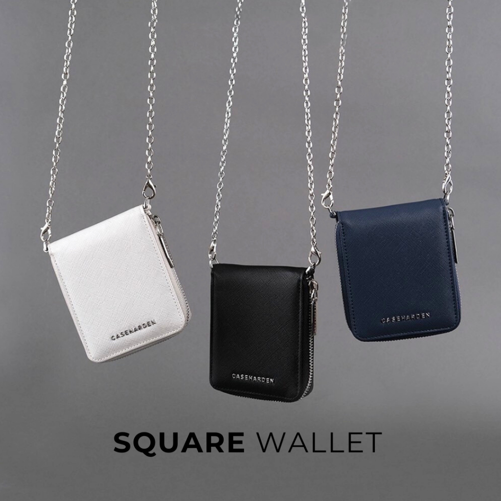 (ใส่โค้ด:30WOW99 ลด200.-) Square Wallet กระเป๋าสตางค์สะพายข้างได้ ...