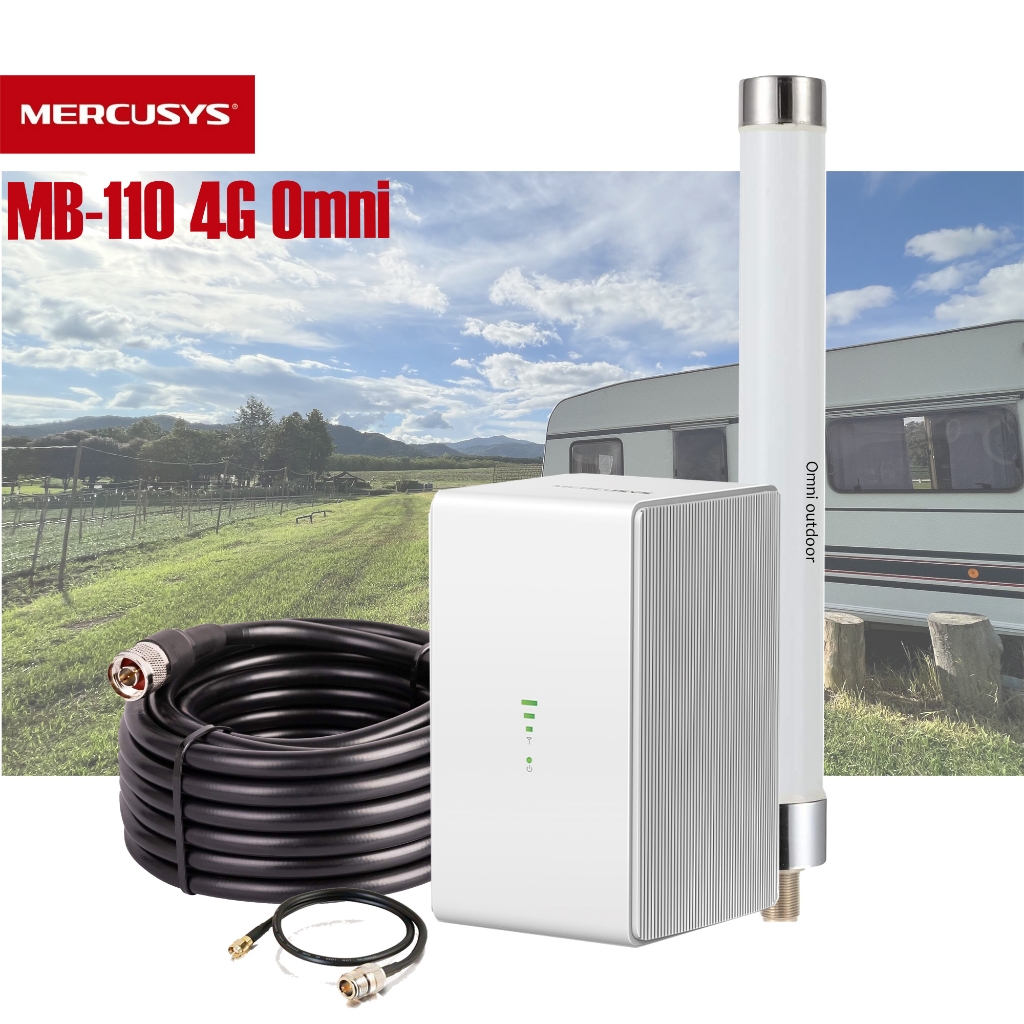 Mercusys MB110-4G Router พร้อมชุดเสาอากาศ 4G Omni ภายนอก | Shopee Thailand