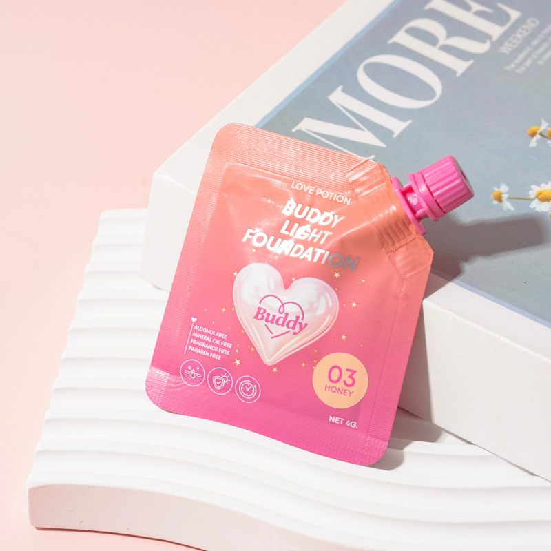 NEW! รองพื้นบัดดี้ [ แบบซอง ] Buddy Light Foundation | Shopee Thailand