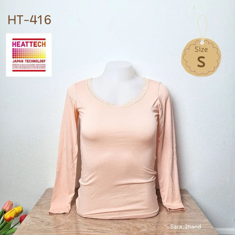 เสื้อ Heattech Uniqlo Size S ผู้หญิง ฮีทเทคมือสอง | Shopee Thailand