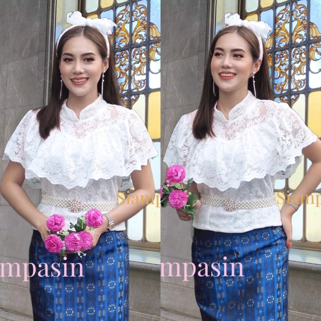 PTT เสื้อลูกไม้ งานพรีเมี่ยม อันดับ1 อก 32-36, 34-38, 38-40, 40-42, 42 ...